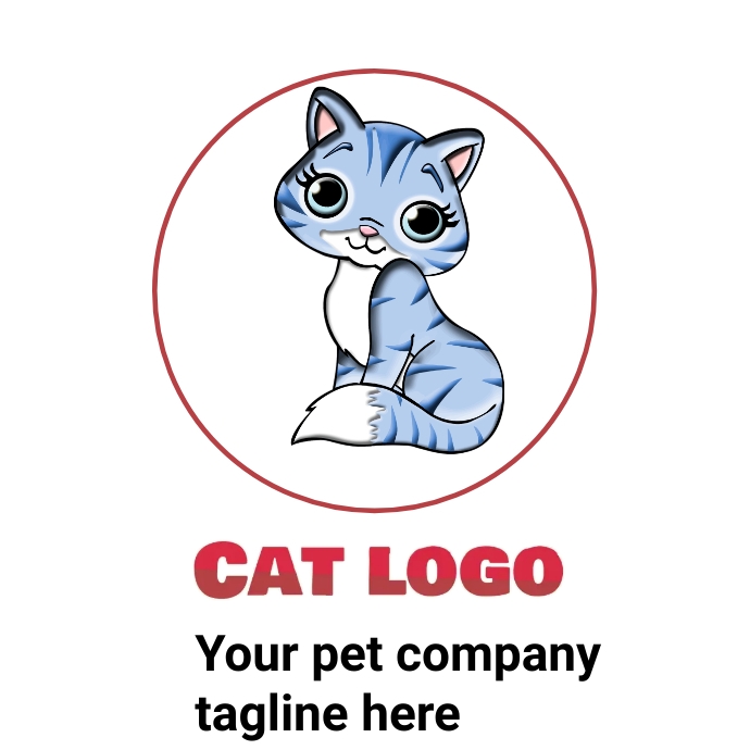 Cat logo pet company logo Template | PosterMyWall