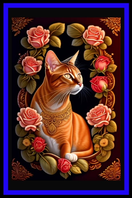 Copy of Cat photo portrait | PosterMyWall
