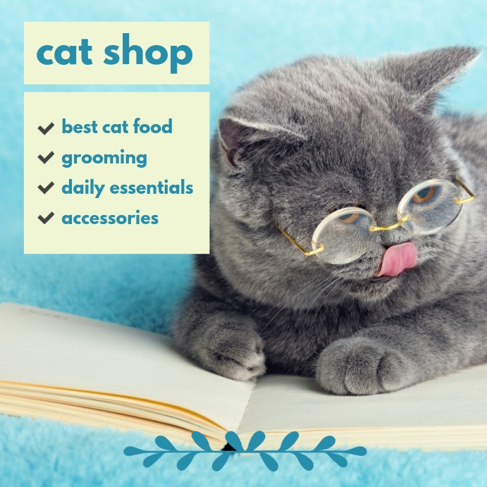 Cat Shop Template | PosterMyWall