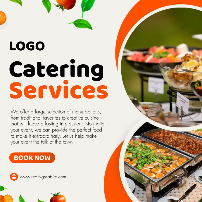 CATERING AND BUFFETY SERVICES Template | PosterMyWall