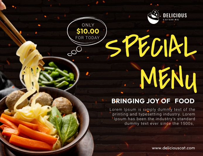 Copy of Catering Menu | PosterMyWall