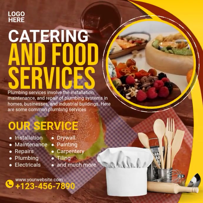 Catering Service Provider Template | PosterMyWall
