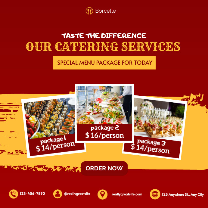 CATERING SERVICES INSTAGRAM POST Template | PosterMyWall