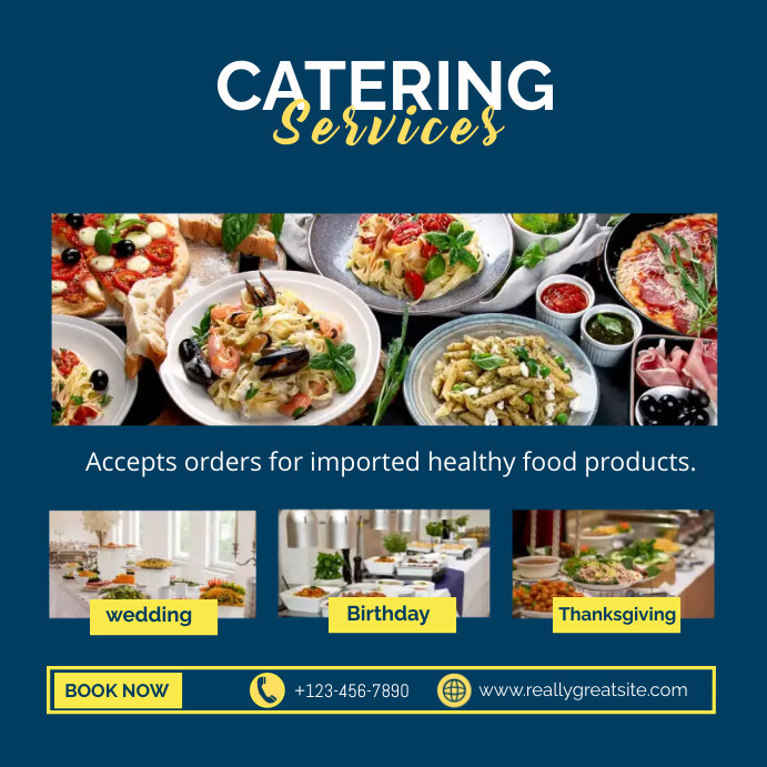 catering services instagram post Template | PosterMyWall