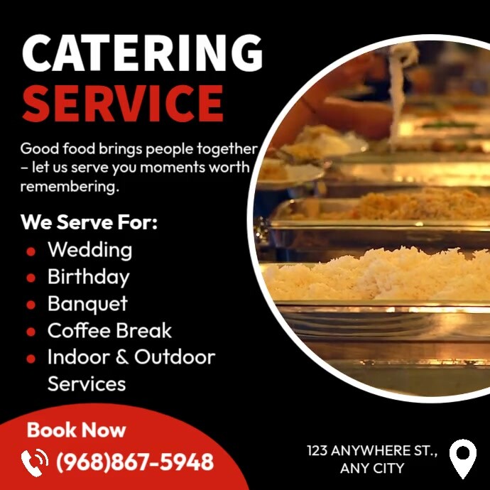 Catering Services Offer Template | PosterMyWall