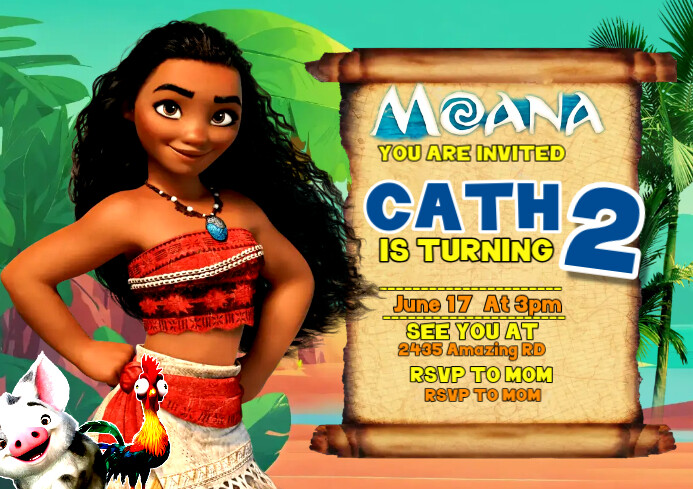 Cath is Turning 2 Template | PosterMyWall