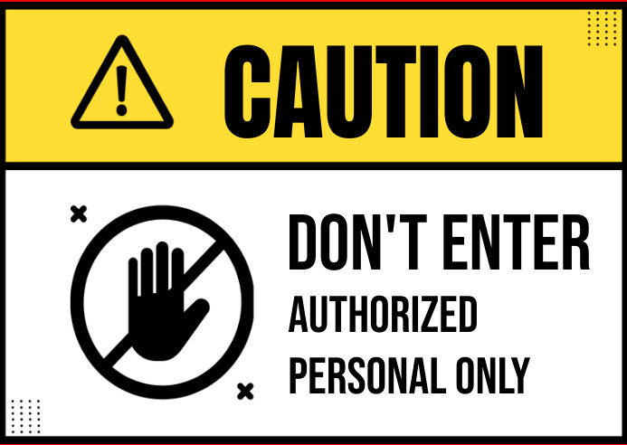 caution Template | PosterMyWall