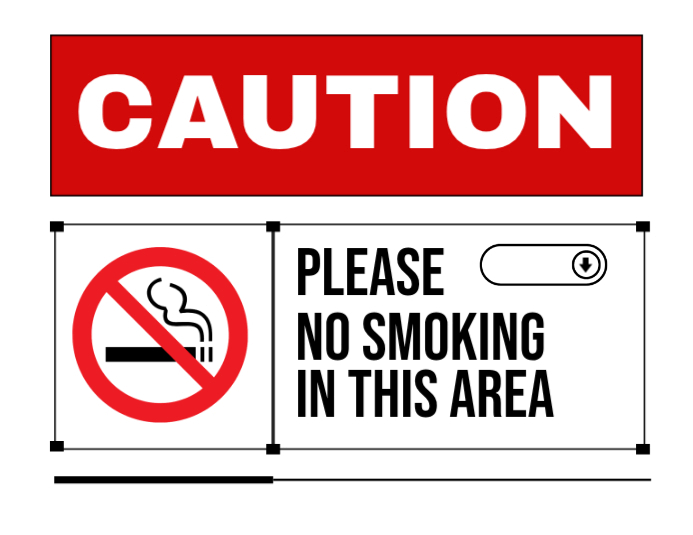 Caution Sign Area Template | PosterMyWall