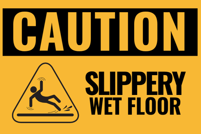 CAUTION SLIPPERY WET FLOOR Template | PosterMyWall