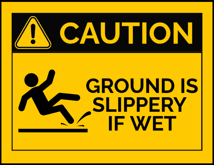 caution warning sign poster template | PosterMyWall