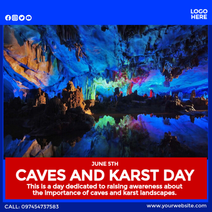 Caves and Karst Day Templat | PosterMyWall