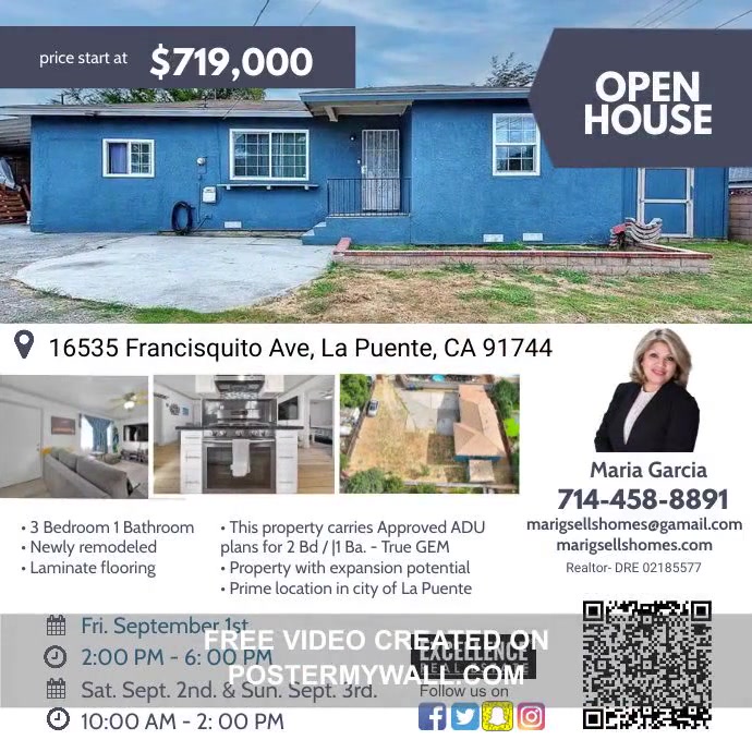 Real Estate Open House Instagram Ad Template | PosterMyWall