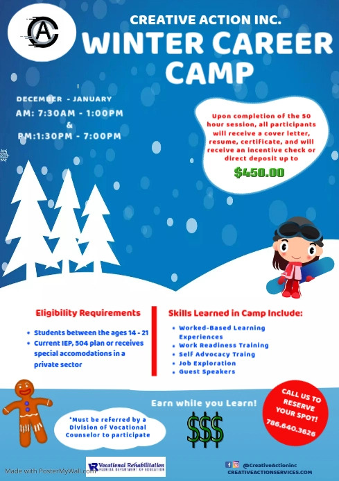 Kids Winter Camp Flyer (1) | PosterMyWall