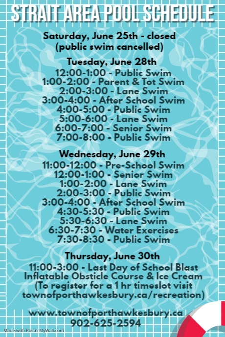 Pool Safety Rules Poster Flyer Template | PosterMyWall