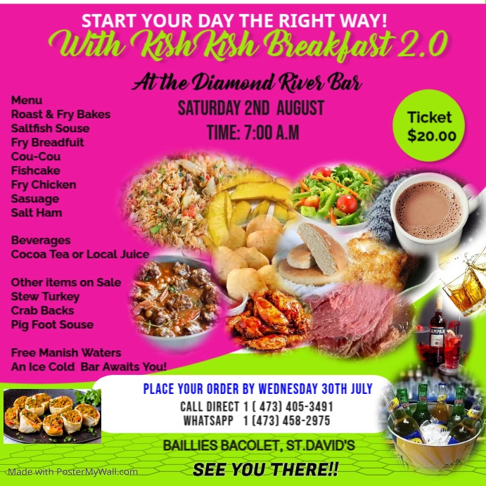 Breakfast Buffet Post - Restaurant Promo | PosterMyWall