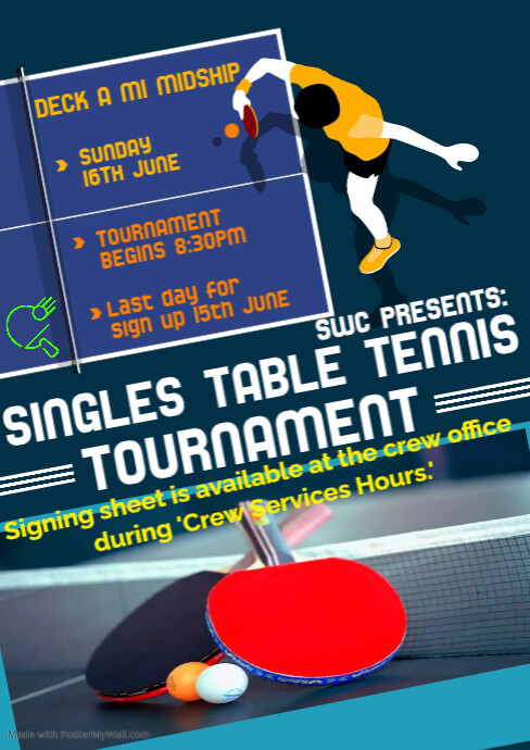 Table Tennis Tournament Flyer | PosterMyWall