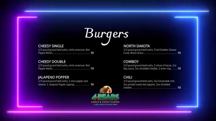 Burgers Menu Part 1 | PosterMyWall