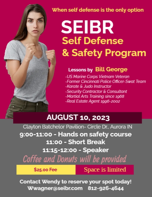 Copy of Self Defense Protection Class Flyer | PosterMyWall