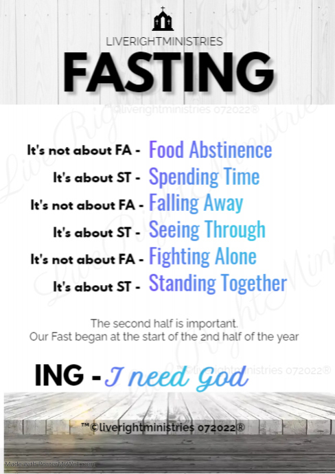 Fasting Flyer 2022 | PosterMyWall