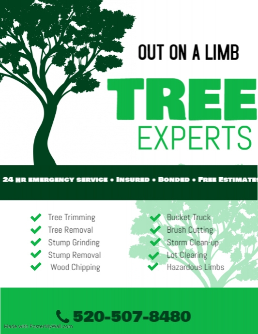 Copy of Copy of Tree Trimming Removal Services Flyer Poster Template ...