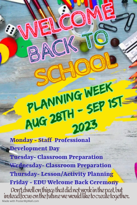 Back to School Poster Flyer Design Template | PosterMyWall