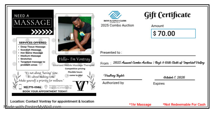 Spa Gift Voucher Template | PosterMyWall