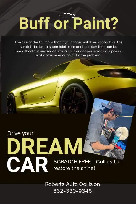 Copy of Buff or Paint? | PosterMyWall