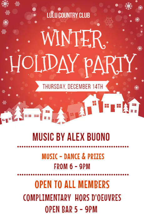 Winter Holiday Flyer | PosterMyWall