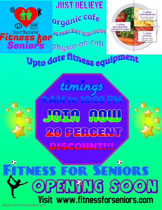 Fitness for seniors | PosterMyWall