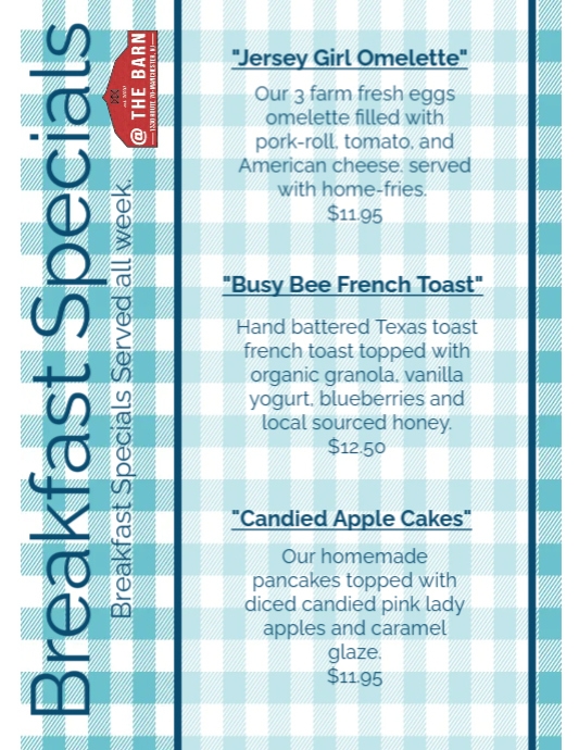 Dinner Menu | PosterMyWall