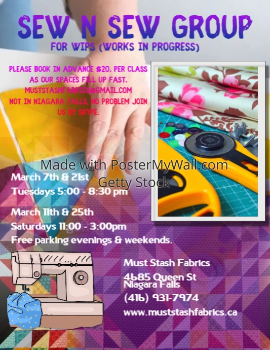 quilting Class Instruction Flyer | PosterMyWall