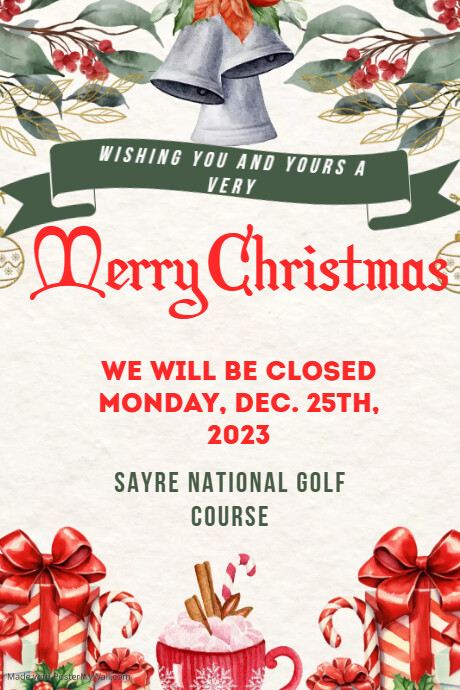 Christmas closed | PosterMyWall