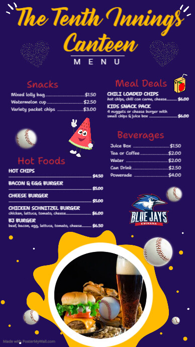 Black and Yellow Bistro Menu Design | PosterMyWall