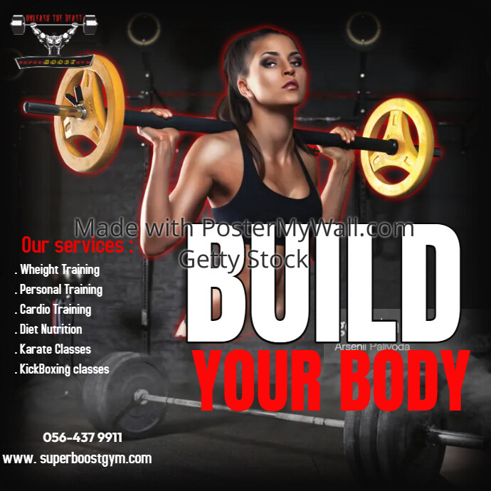 Build Your Body Template | PosterMyWall