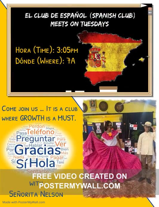 Spanish Class Welcome | PosterMyWall