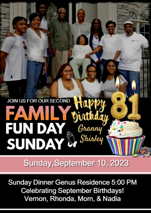 Copy of FAMILY SUNDAY POSTER | PosterMyWall