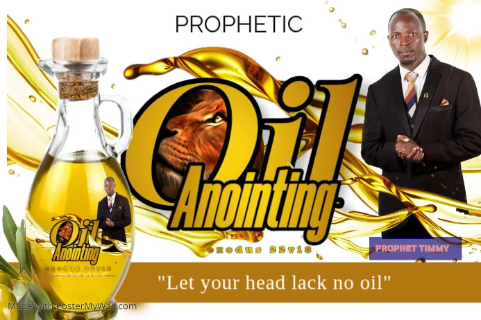 Copy of Anointing Oil Sticker | PosterMyWall
