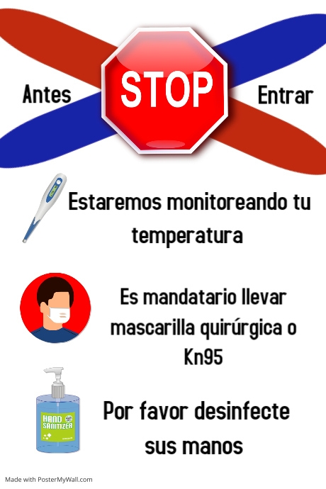 Copy of Copia de Covid precaution/ coronavirus/ wear mask/sani ...