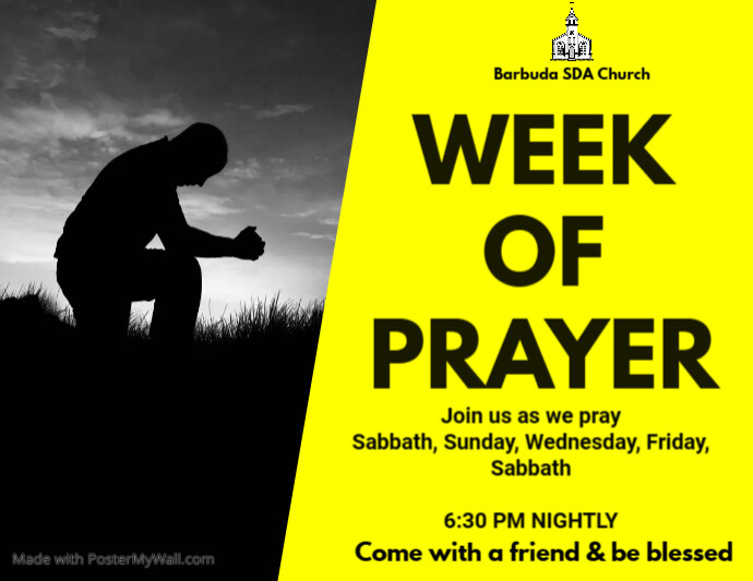 WEEKLY PRAYER TEMPLATE | PosterMyWall