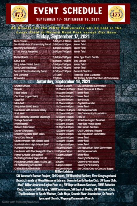 Copy of Copy of Concert Band Tour Conference Schedule design | PosterMyWall