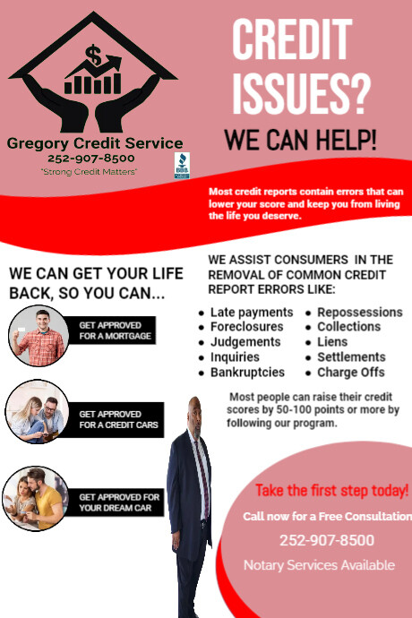 Credit Repair and credit issue flyer | PosterMyWall
