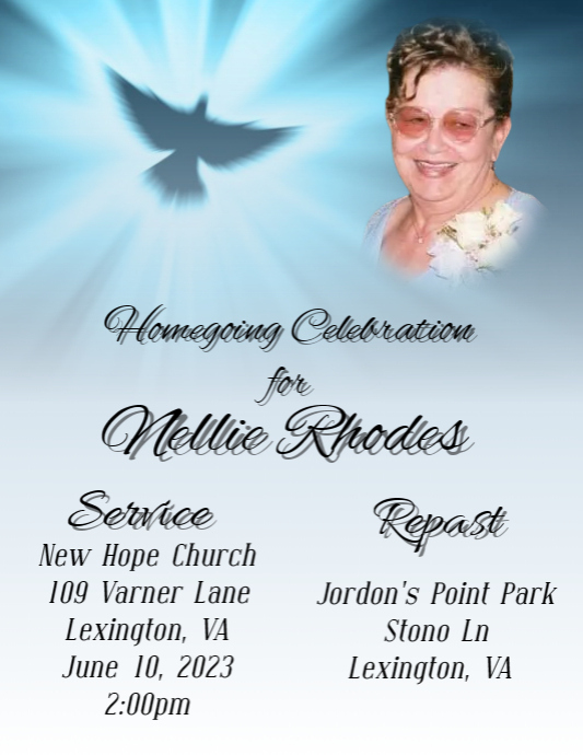 Copy of Dove Funeral Program Cover | PosterMyWall