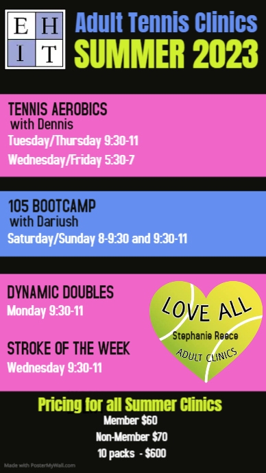 Summer Clinics 2023 | PosterMyWall