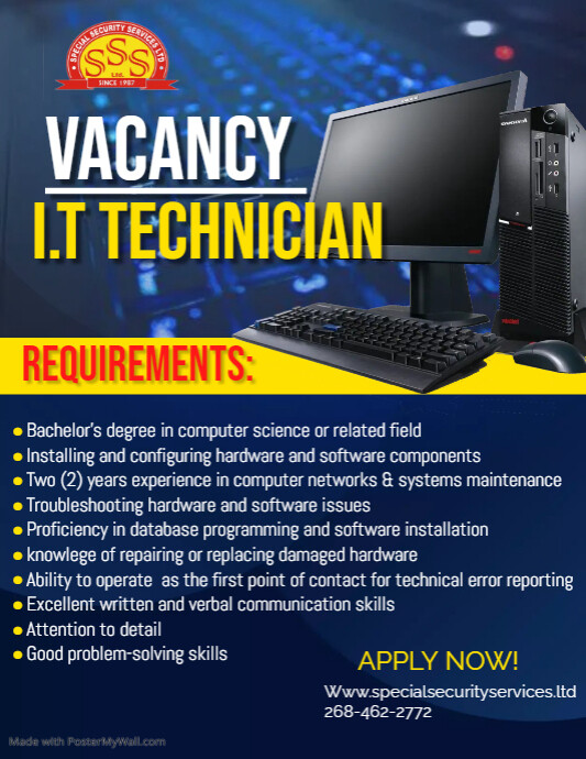 Computer Repair Specialist | PosterMyWall