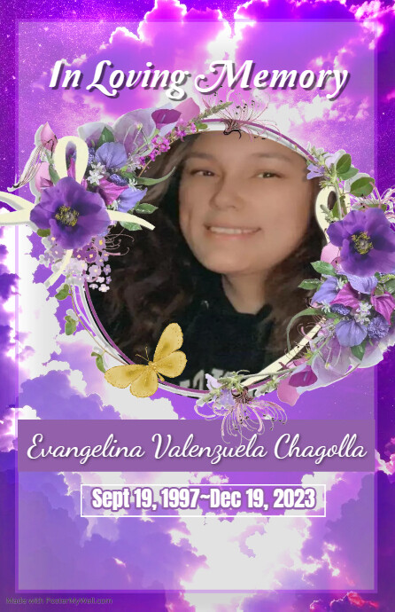 Purple background funeral program template | PosterMyWall