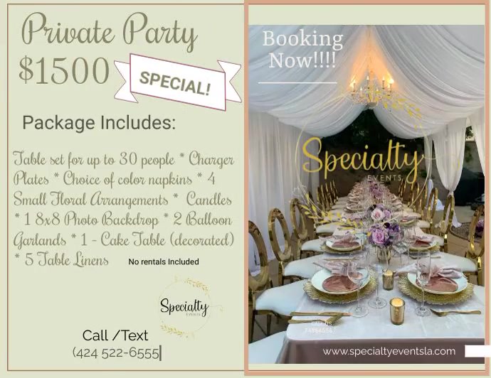 Copy of Private Party Flyer | PosterMyWall