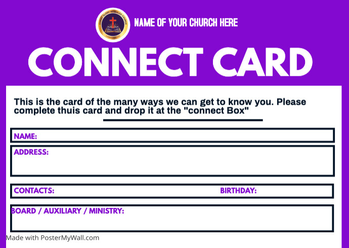 Copy of Connect card | PosterMyWall