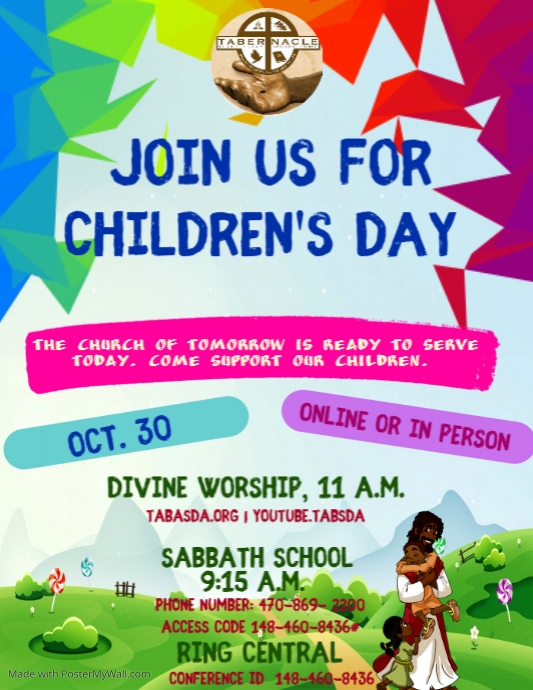 Copy of Sabbath School Flyer | PosterMyWall