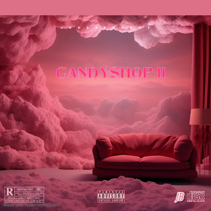 PINK ROOM ALBUM MIXTAPE SONG COVER ART TEMPLA | PosterMyWall