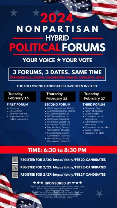 Political Forums - 2024 - FINAL | PosterMyWall